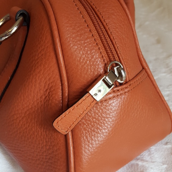 Talbots | Bags | Talbots Burnt Orange Leather Handbag | Poshmark